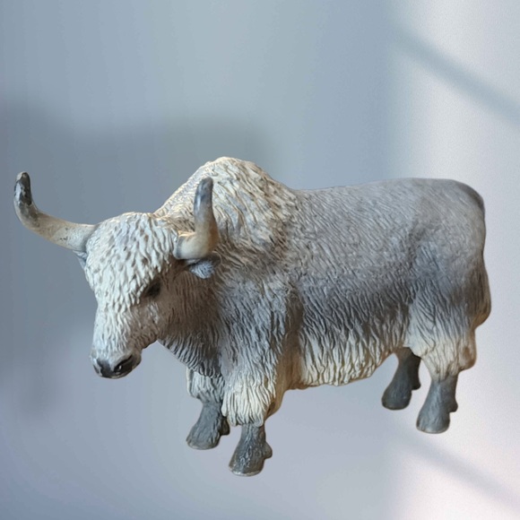 schleich | Toys | Rare Gray And White Yak Figurine | Poshmark